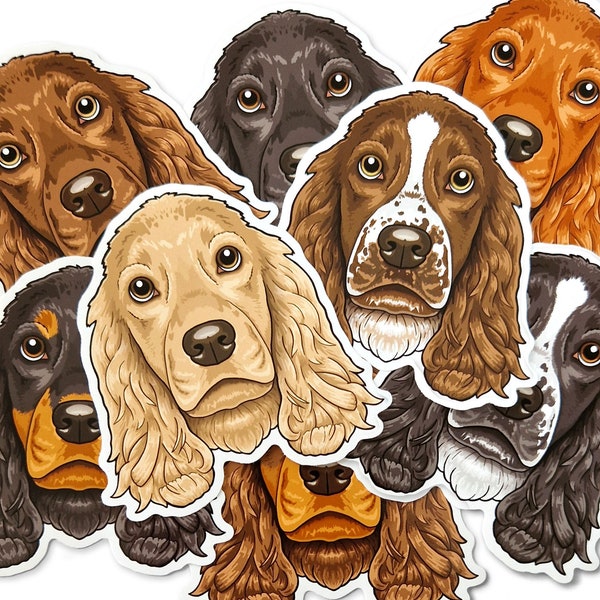 Cocker Spaniel Decal - Etsy