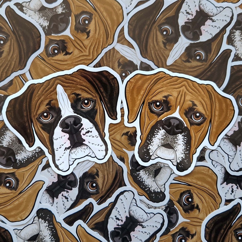 Boxer Sticker - Etsy