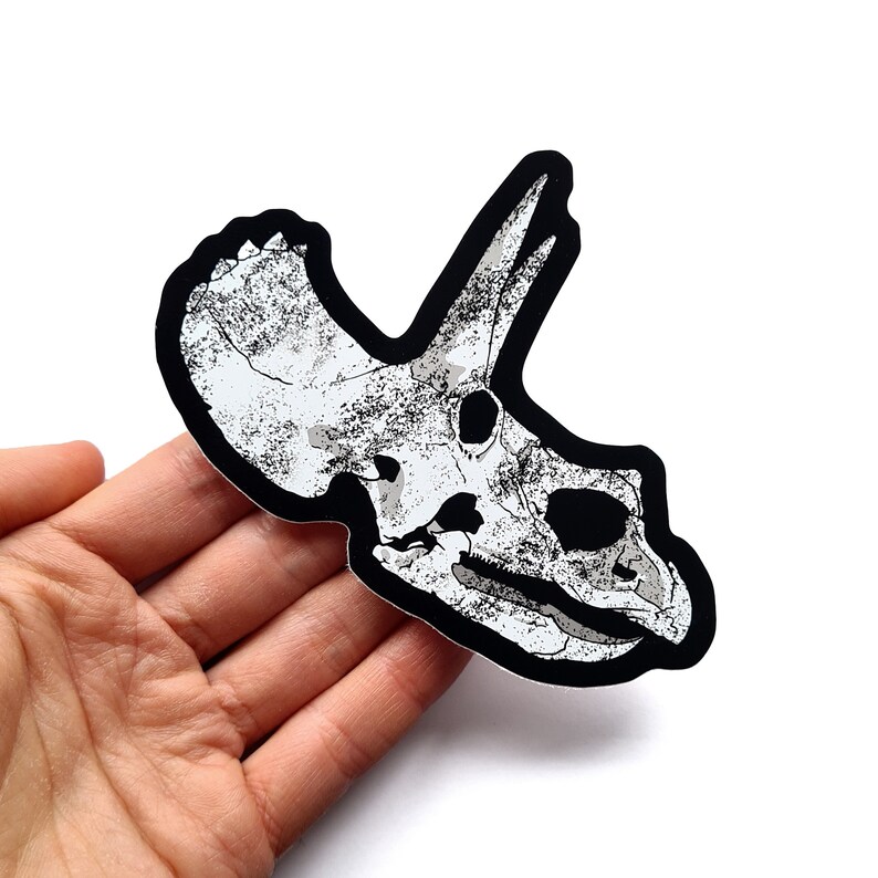 Dinosaur Skull Stickers HERBIVORES Glossy Decal - Etsy