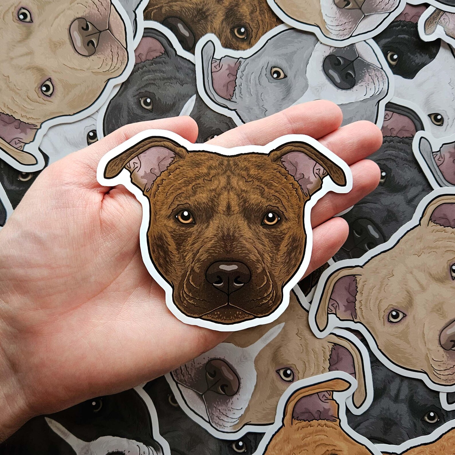 Staffordshire Bull Terrier Stickers Staffy Pit Bull Decal Vinyls - Etsy