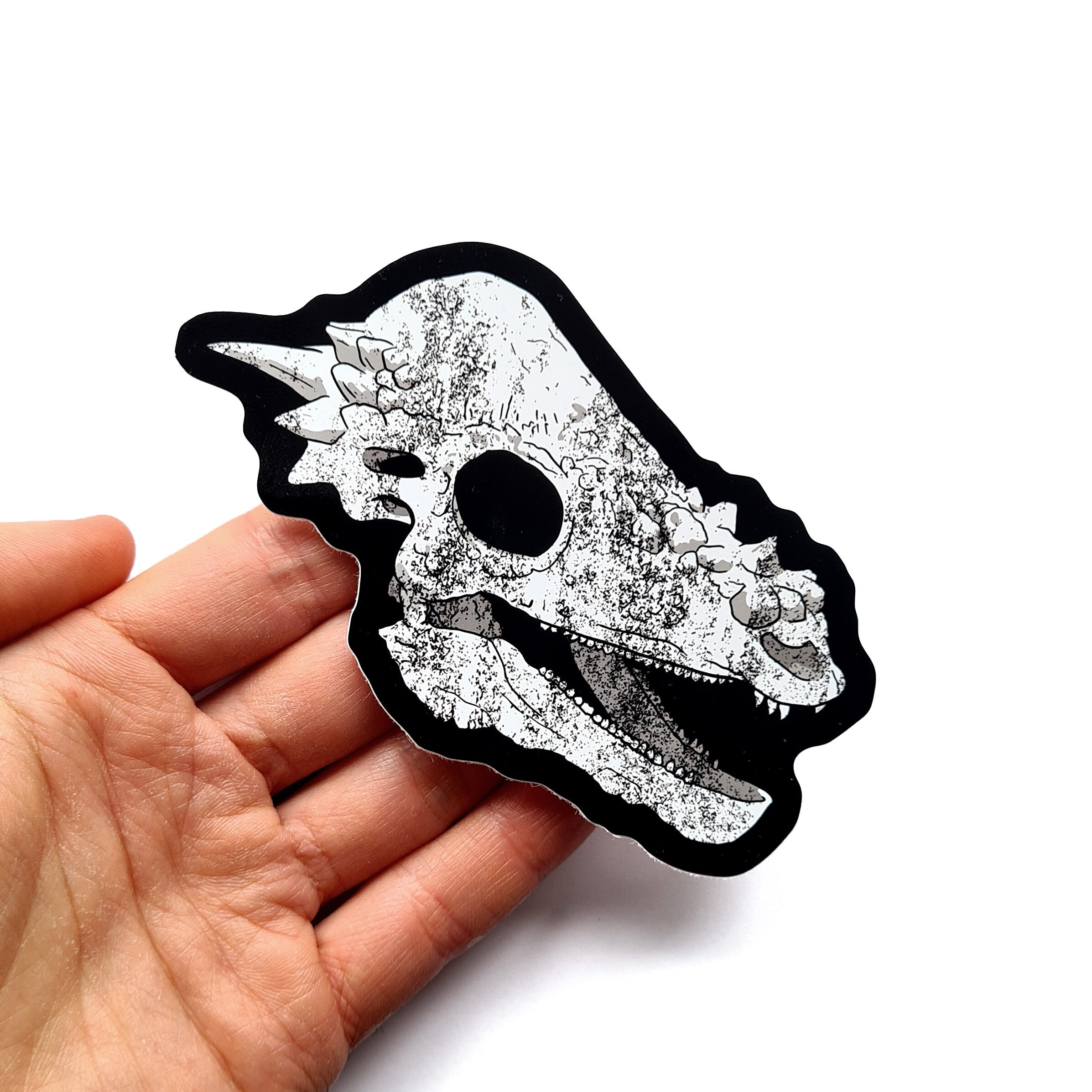 Dinosaur Skull Stickers HERBIVORES Glossy Decal - Etsy