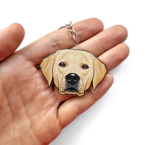 Labrador Keyrings & Dog Collar Charms Chocolate Lab Black Golden ...
