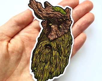 Wandering Ent Art Sticker - Etsy