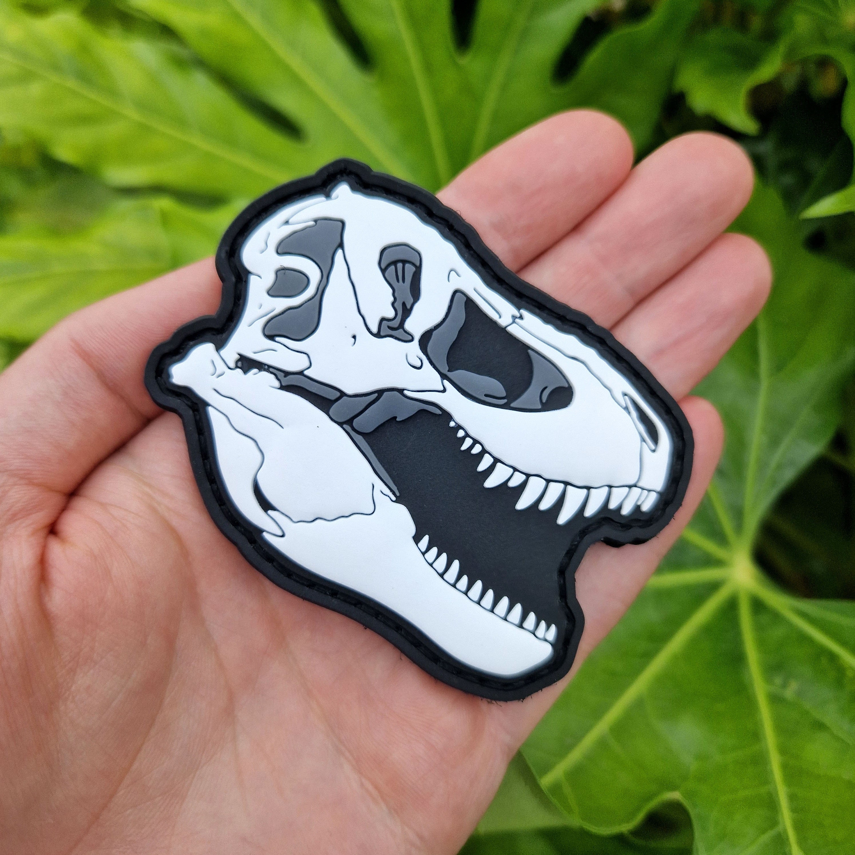 T-rex Skull Patch 3D PVC Patches Dinosaur Bones Horror - Etsy UK