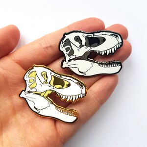 T-rex Pin Dinosaur Skull Pins Tyrannosaurus Rex Jurassic Era Enamel - Etsy