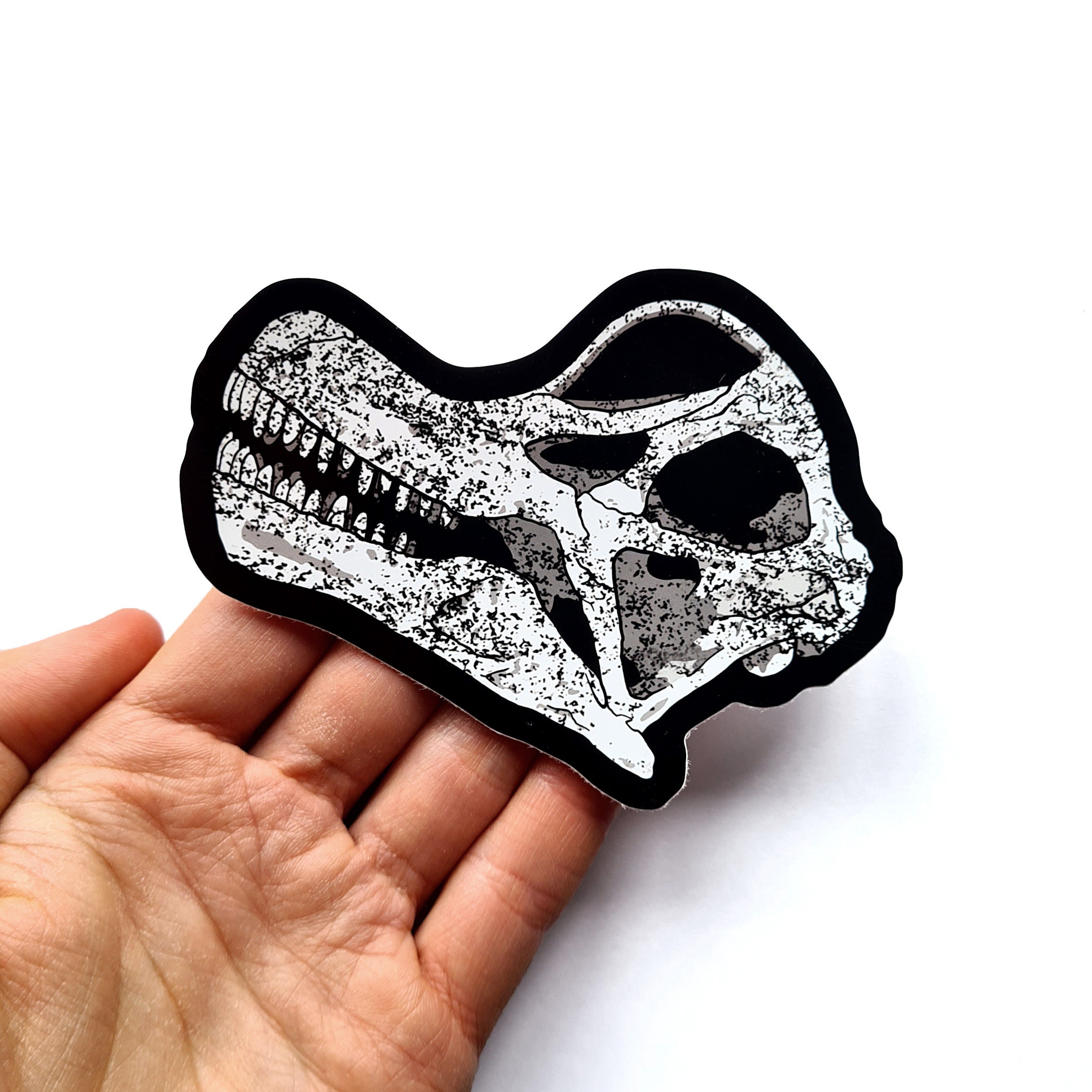 Dinosaur Skull Stickers HERBIVORES Glossy Decal - Etsy