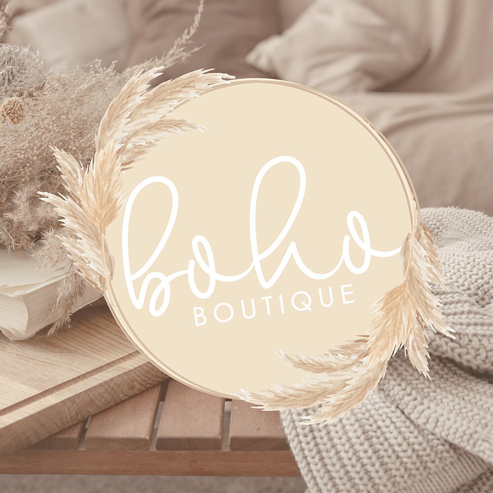 Branding Package- Premade Logo and Stationery Design - Bohemian ...
