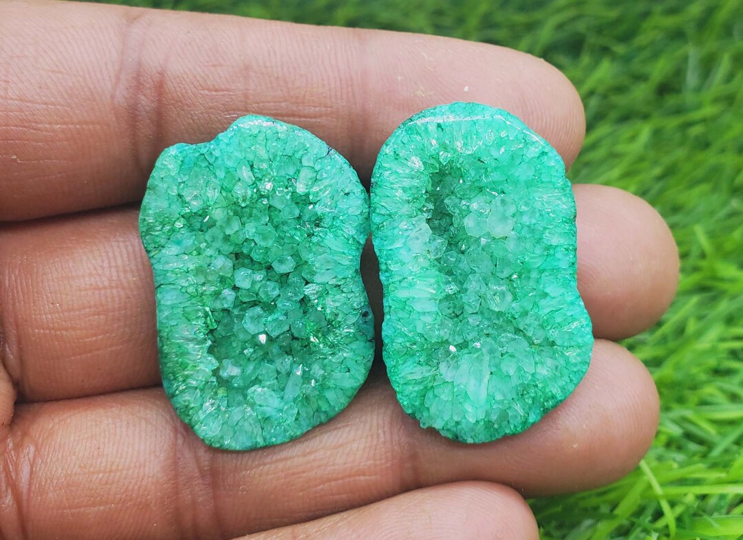 Beautiful Agate Geode Fancy Shape Pair, DIY Pink Colour Botswana Agate ...