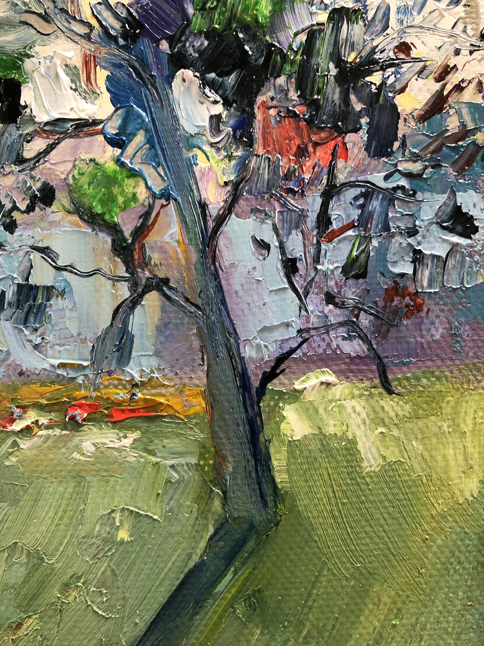 Tree painting Original canvas art Impasto tree painting | Etsy