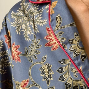 Lavender Silk Blend Pyjama Set Silk Pajamas Silk Nightwear - Etsy