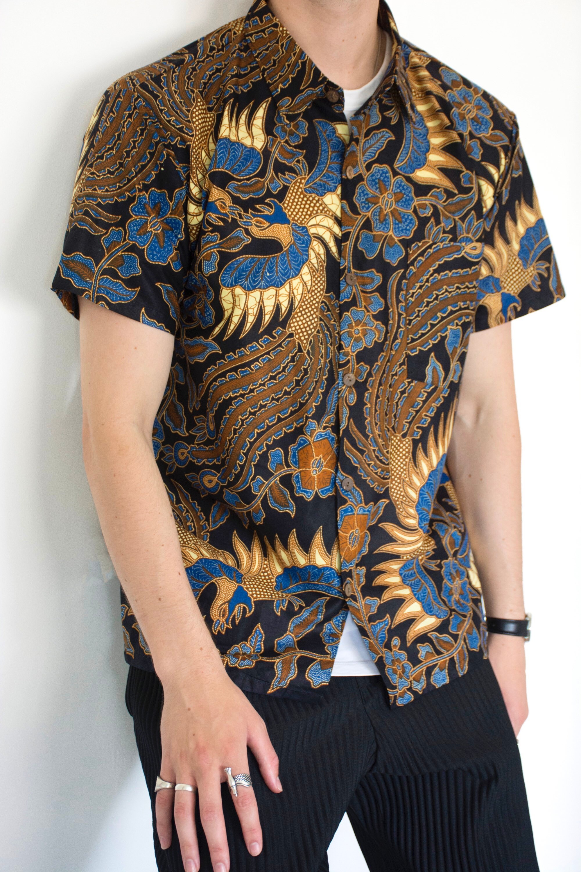 Cotton Batik Shirts in a Variety of Colours Balinese Shirt | Etsy UK