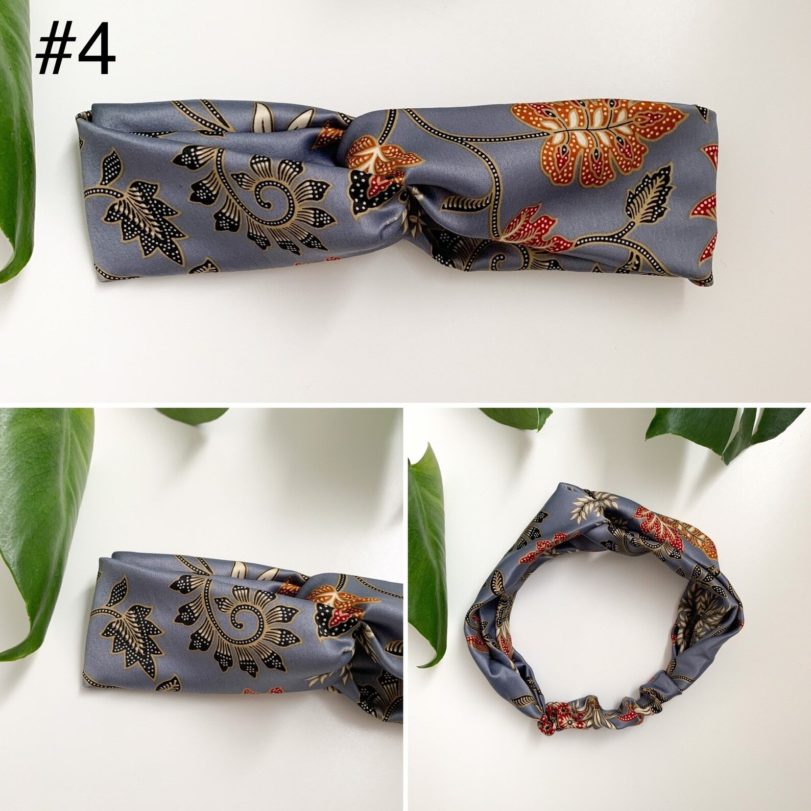 Headband, Hair Band, Turban, Indonesian Silk, Colourful, Knot Twist ...