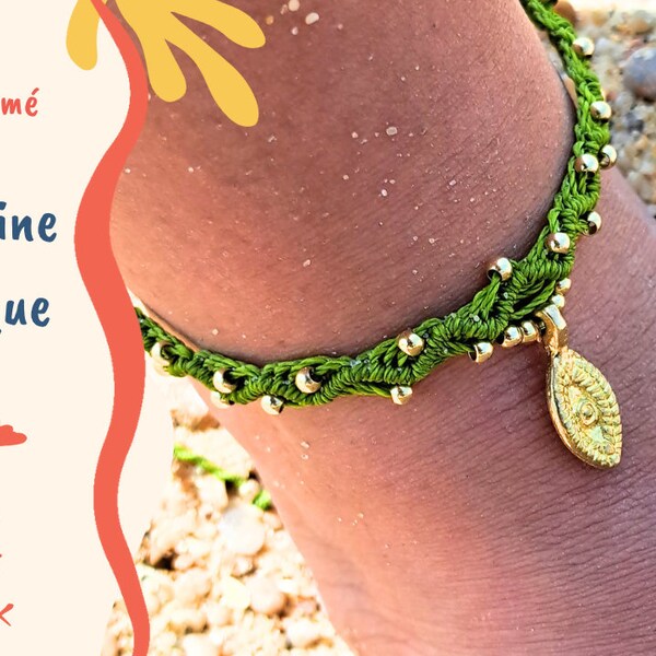 Macrame Anklet - Etsy