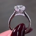 Vintage Cathedral Setting Engagement Ring, Large 3 Ct Round Cut ...
