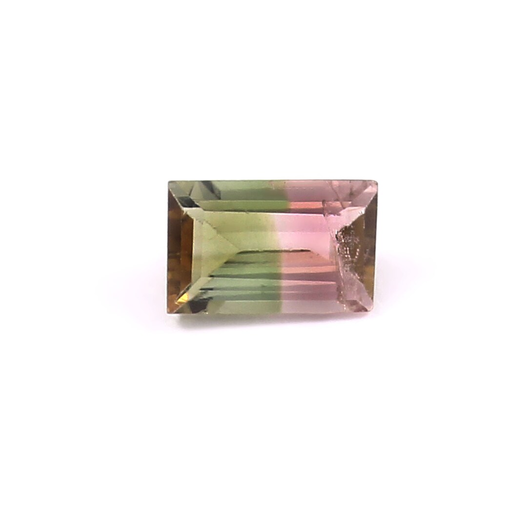 Natural Tourmaline Bi-color Octagon 6.6x4.2mm Loose Gemstone October ...