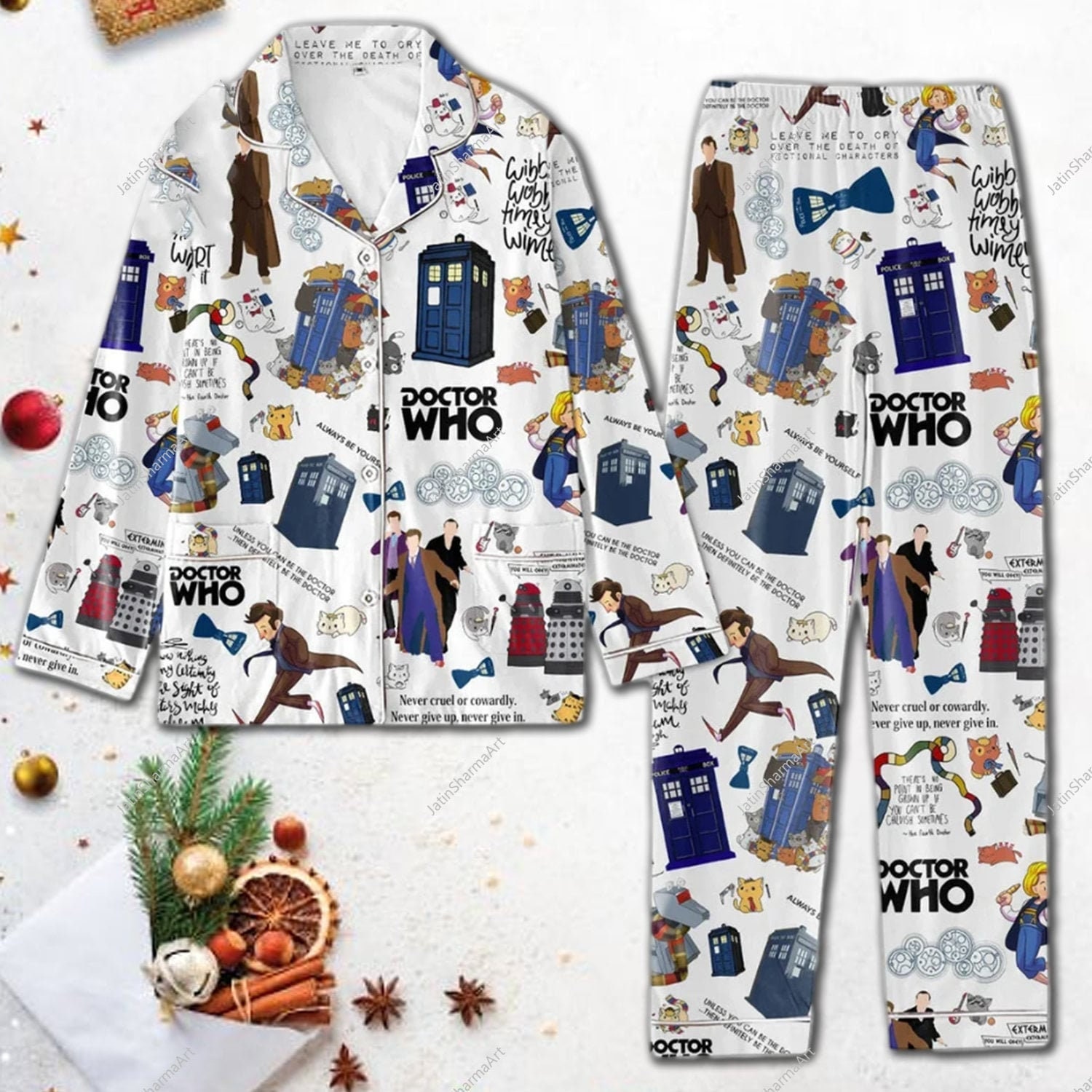 Doctor Who Pajamas, Doctor Who Pajamas Set, Doctor Who Movie Pajamas ...