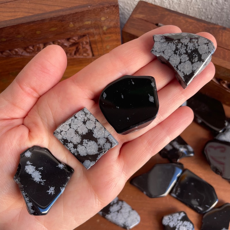 Snowflake Obsidian - Etsy