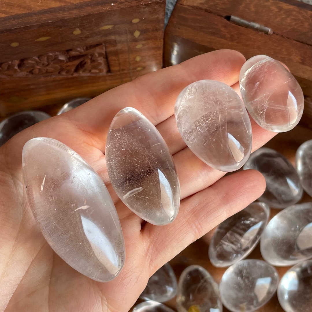 Girasol Quartz Pocket Stone - Choose Your Size - Foggy Quartz Crystals ...