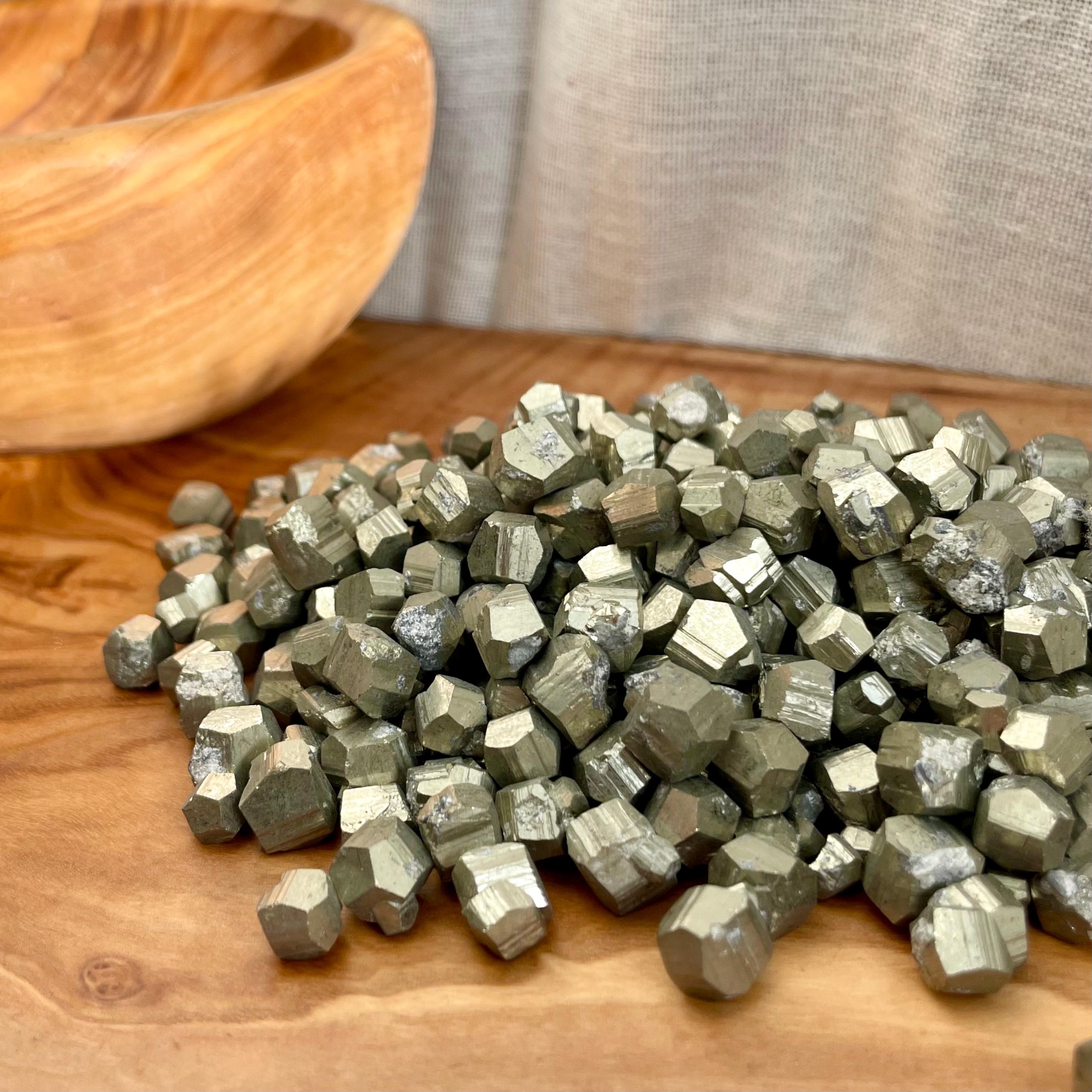 Pyrite Crystal – Natural Mini Pyrite Stones for Jewelry, Crafts ...