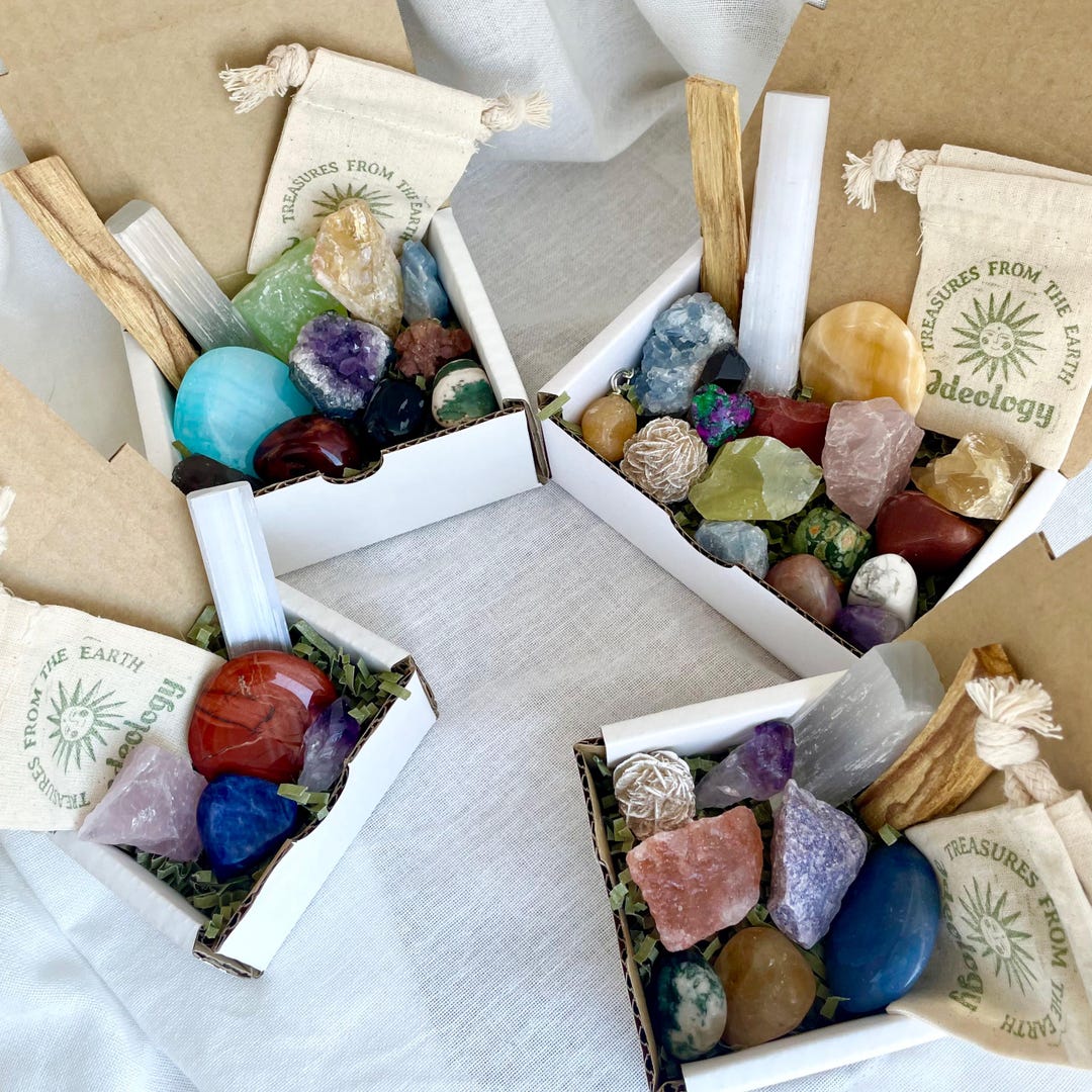Mystery Crystal Box – Crystal Confetti With Tumbled Stones, Selenite ...