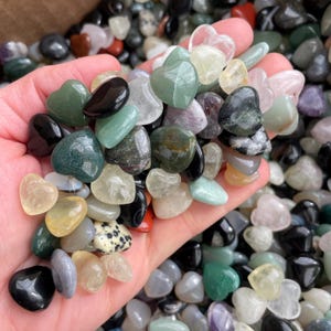 Crystal Heart Confetti | Mystery Gemstone Heart Grab Bag | Assorted ...