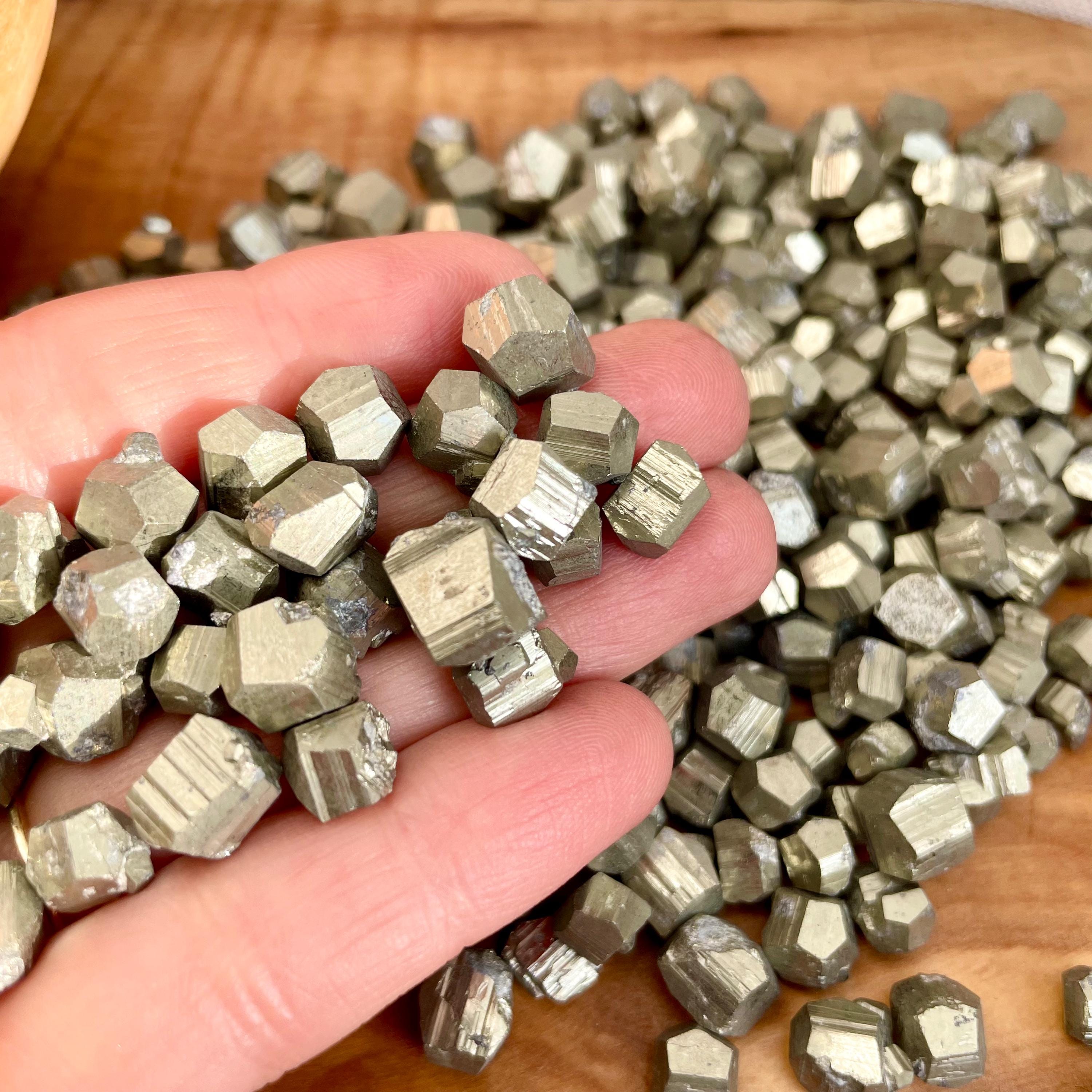 Pyrite Crystal – Natural Mini Pyrite Stones for Jewelry, Crafts ...