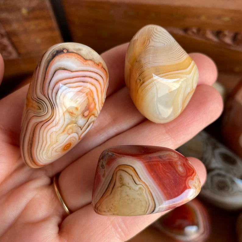 Sardonyx Pocket Stone - Choose Your Size - Polished Sardonyx Palm Stone ...