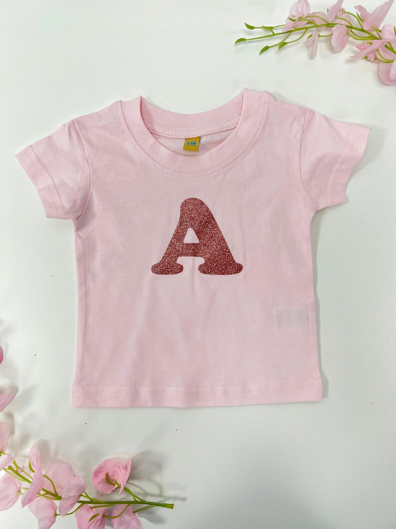 Custom Letter T Shirt for Kids Alphabet Shirt for Children - Etsy
