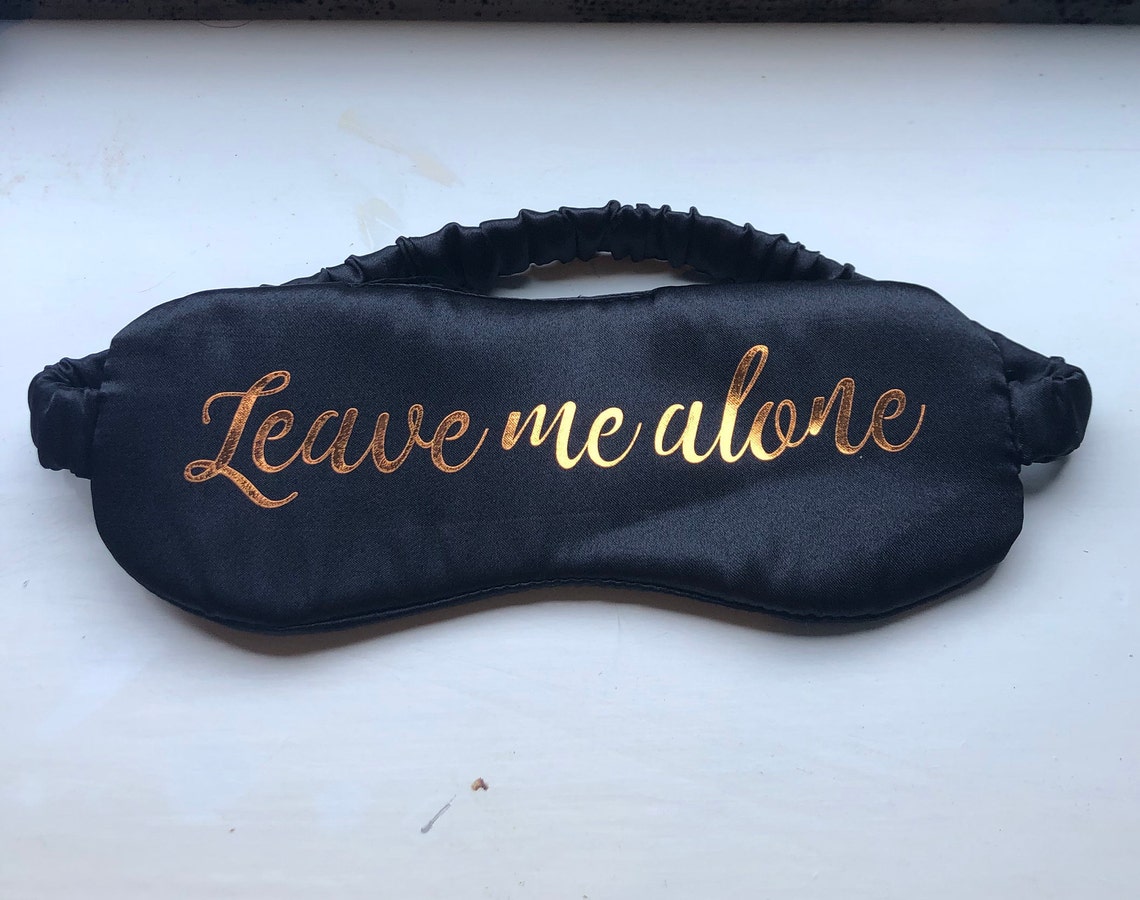 Personalised Satin Sleep Mask Personalized Eye Mask | Etsy