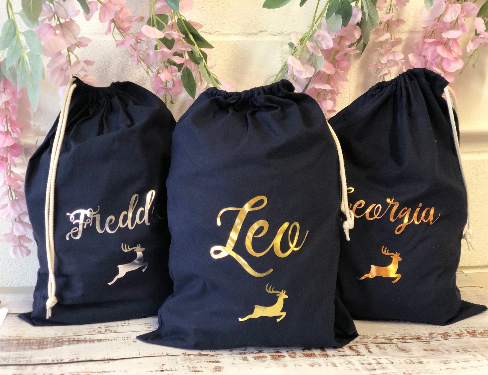 Personalised Santa Sacks Stockings for Christmas Kids Gift - Etsy