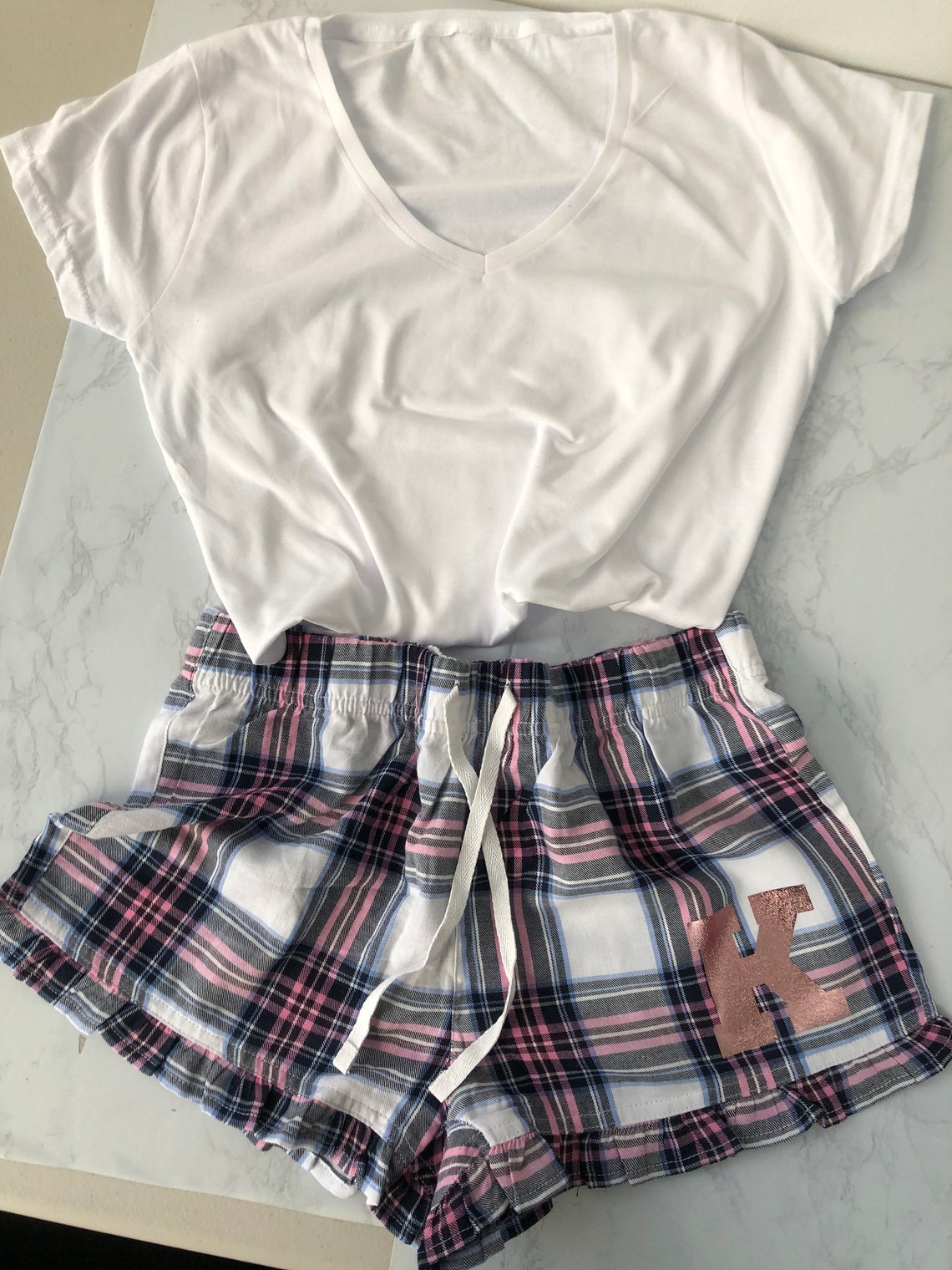 Personalised Pyjamas set in 3 colour variations personalised | Etsy