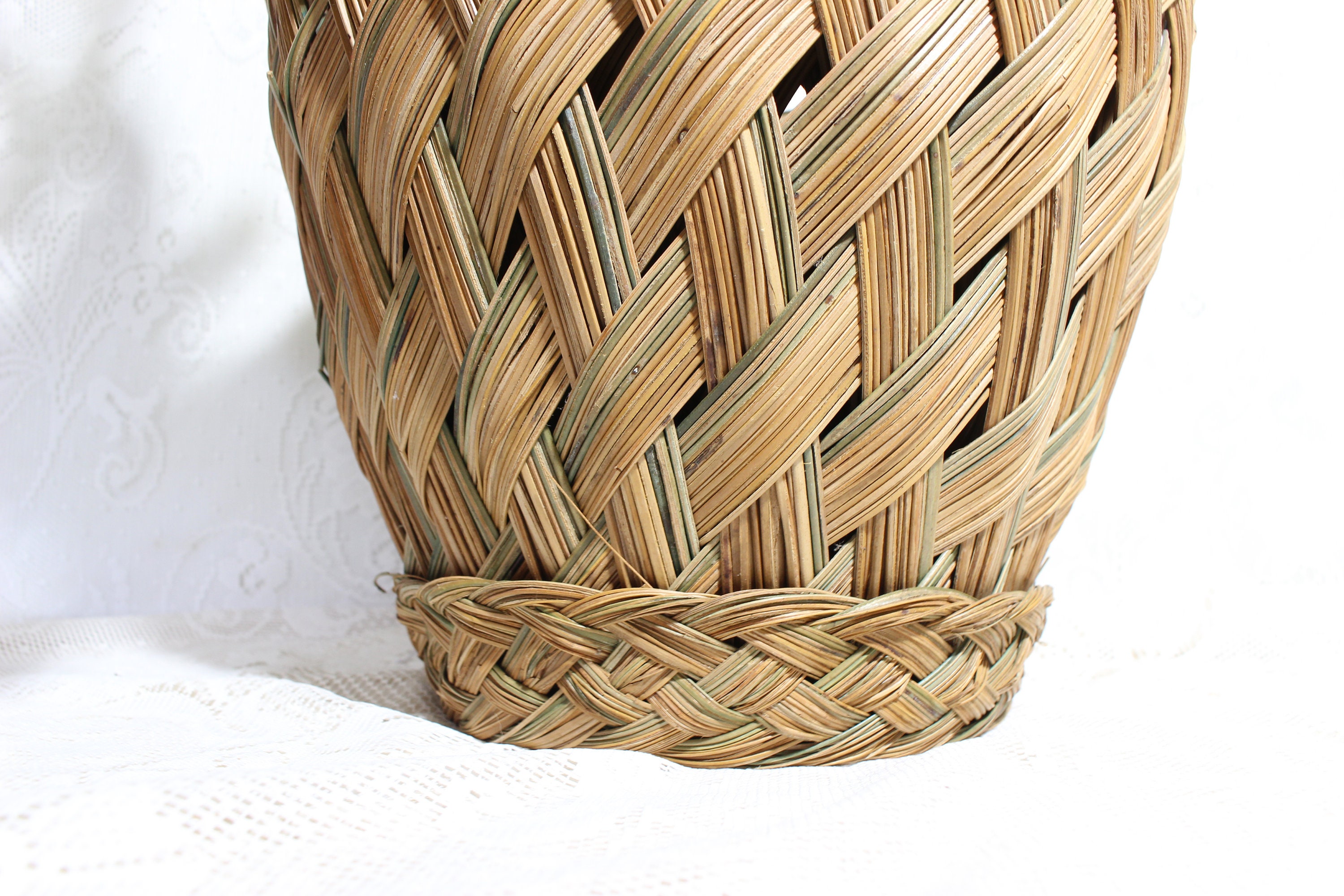 Wicker Nesting Planters, Basket Planters Set of 4, Vintage Woven Willow ...