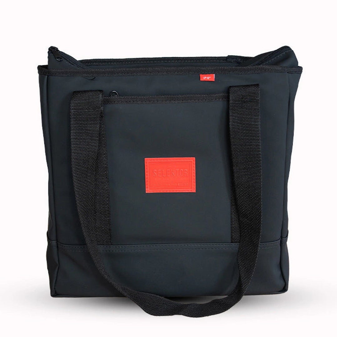 Selektor 12" DJ Record Bag • New Rubber Design • Black - Etsy