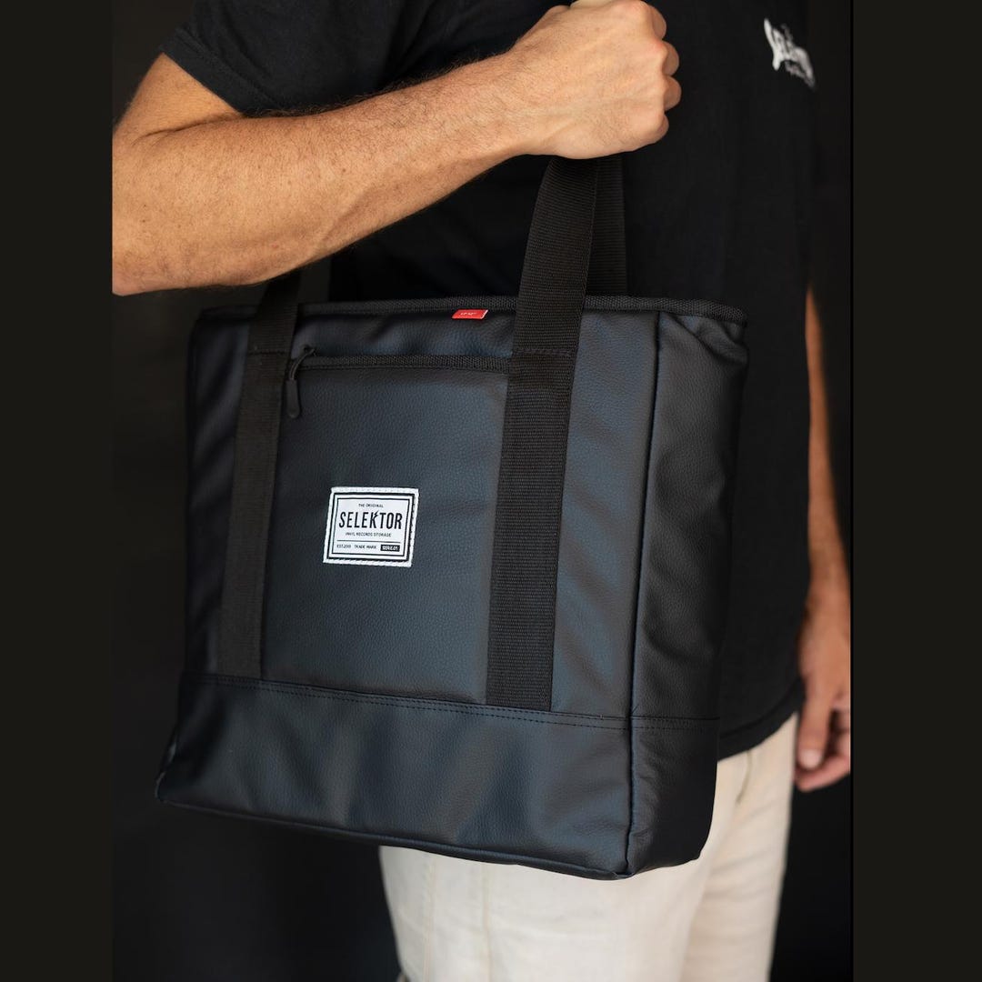 Selektor 12" DJ Record Bag Vegan Leather Black - Etsy