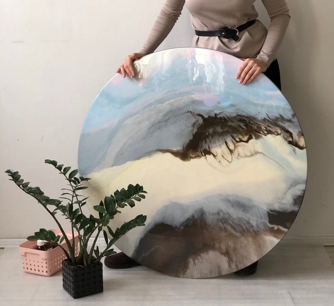 Original Painting Epoxy Resin Artwork MADE TO ORDER Large Canvas Art ...