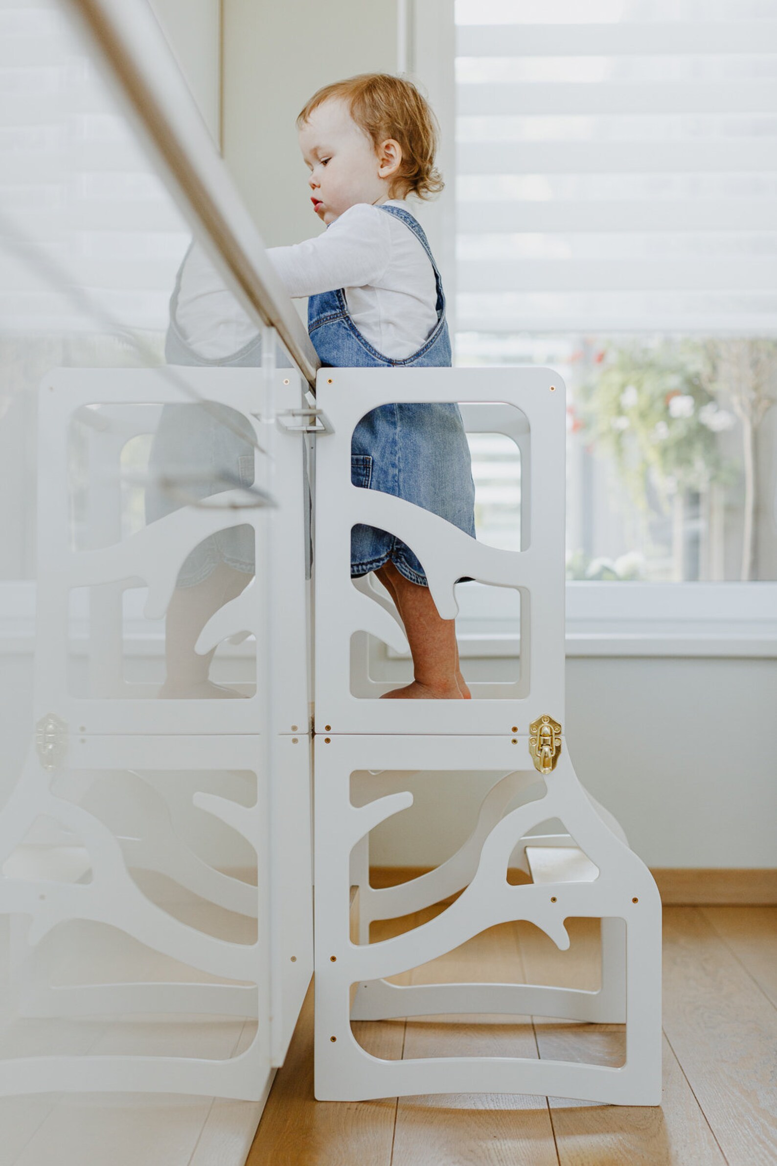 Kids Kitchen Tower 3in1 Learning Step Stool Desk Slide | Etsy