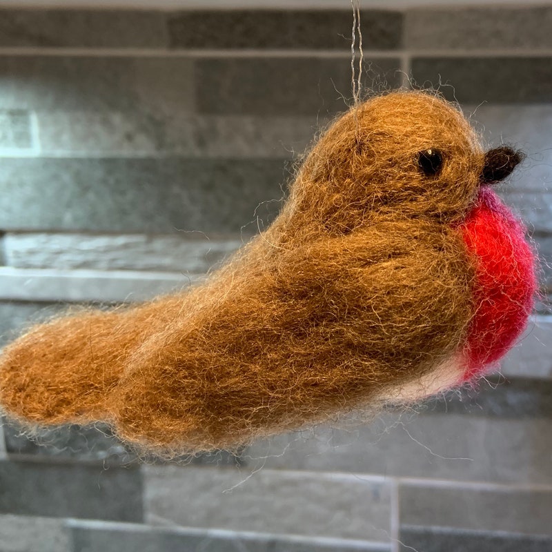 Needle Felted Robin - Etsy