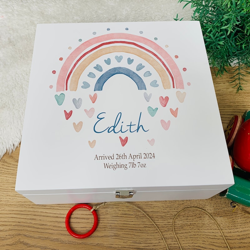 Baby Keepsake Box - Etsy