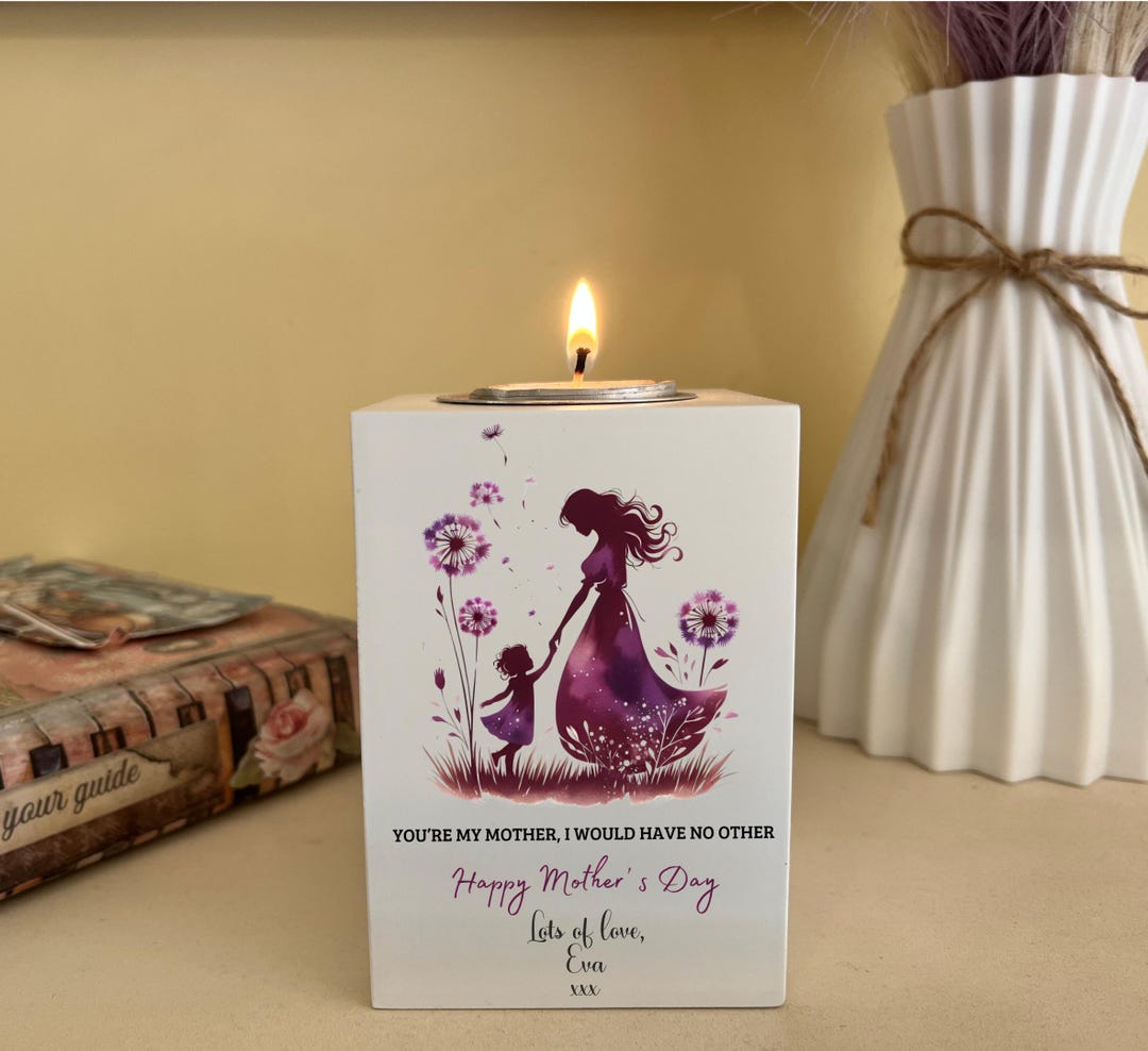 Mother's Day Candle Holder, Mum Gift, Mummy, Mom, Gran, Granny, Gift ...