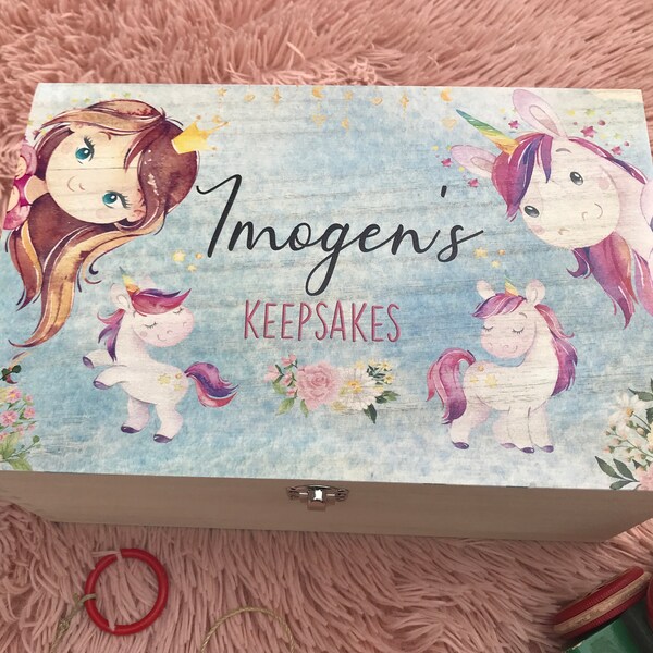 Unicorn Box - Etsy
