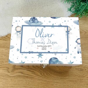 Baby Memory Box, Personalised Keepsake Box, Christening Gift, New Baby ...