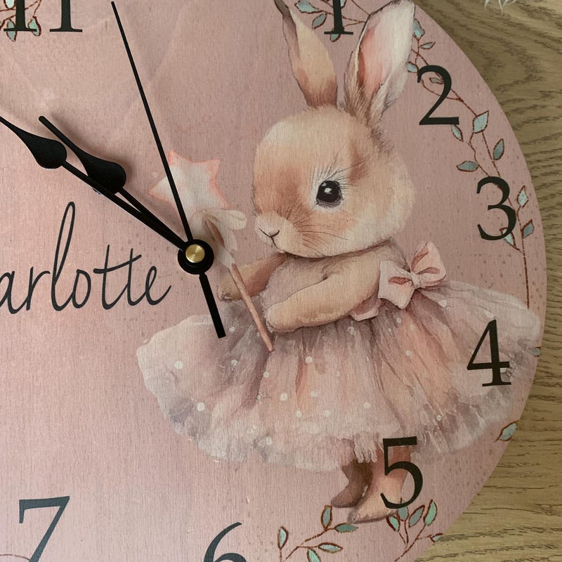 Bunny Clock - Etsy
