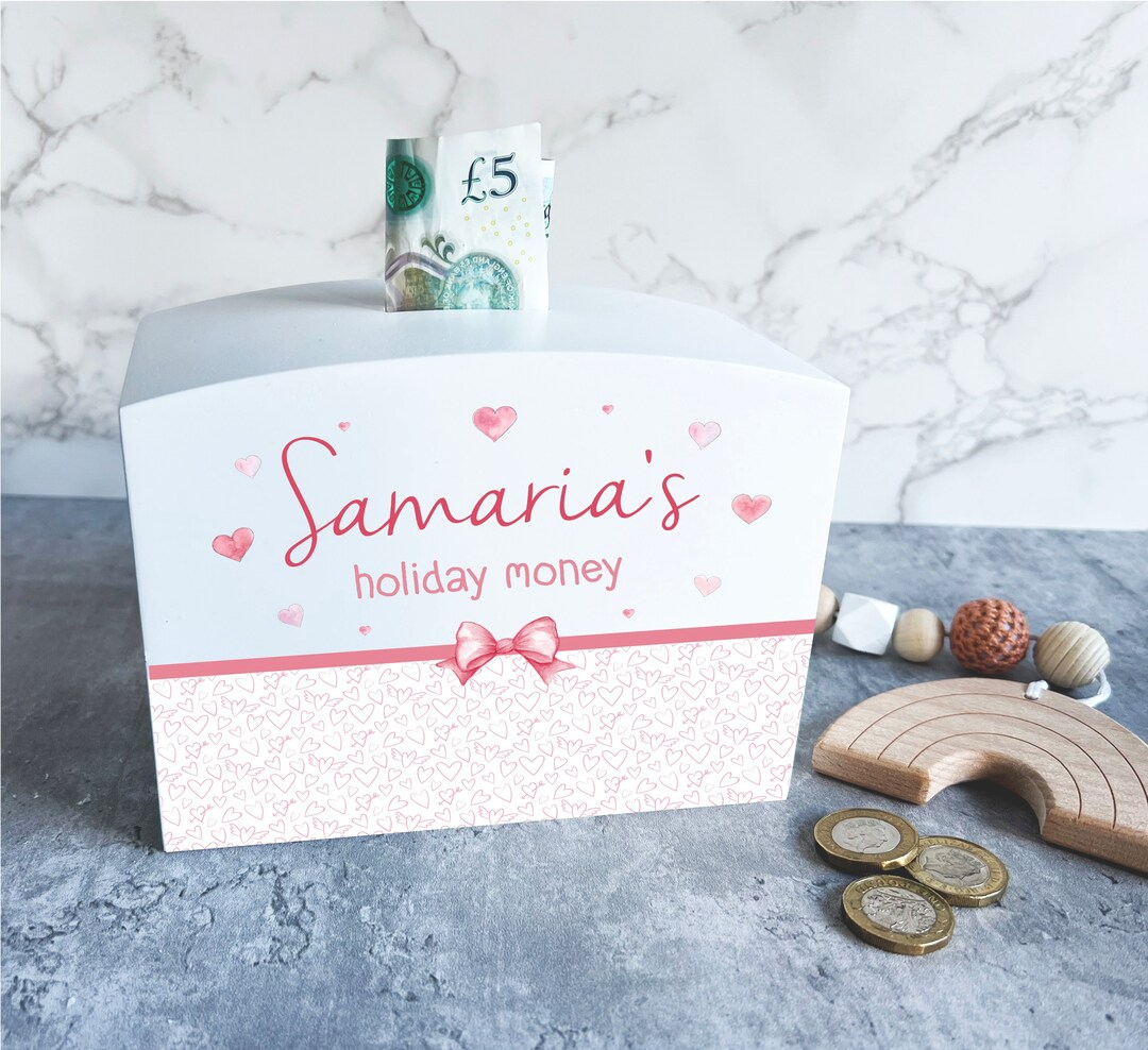 Kids Money Box, Personalised Money Bank, Holiday Gift, Piggy Bank, Kids ...
