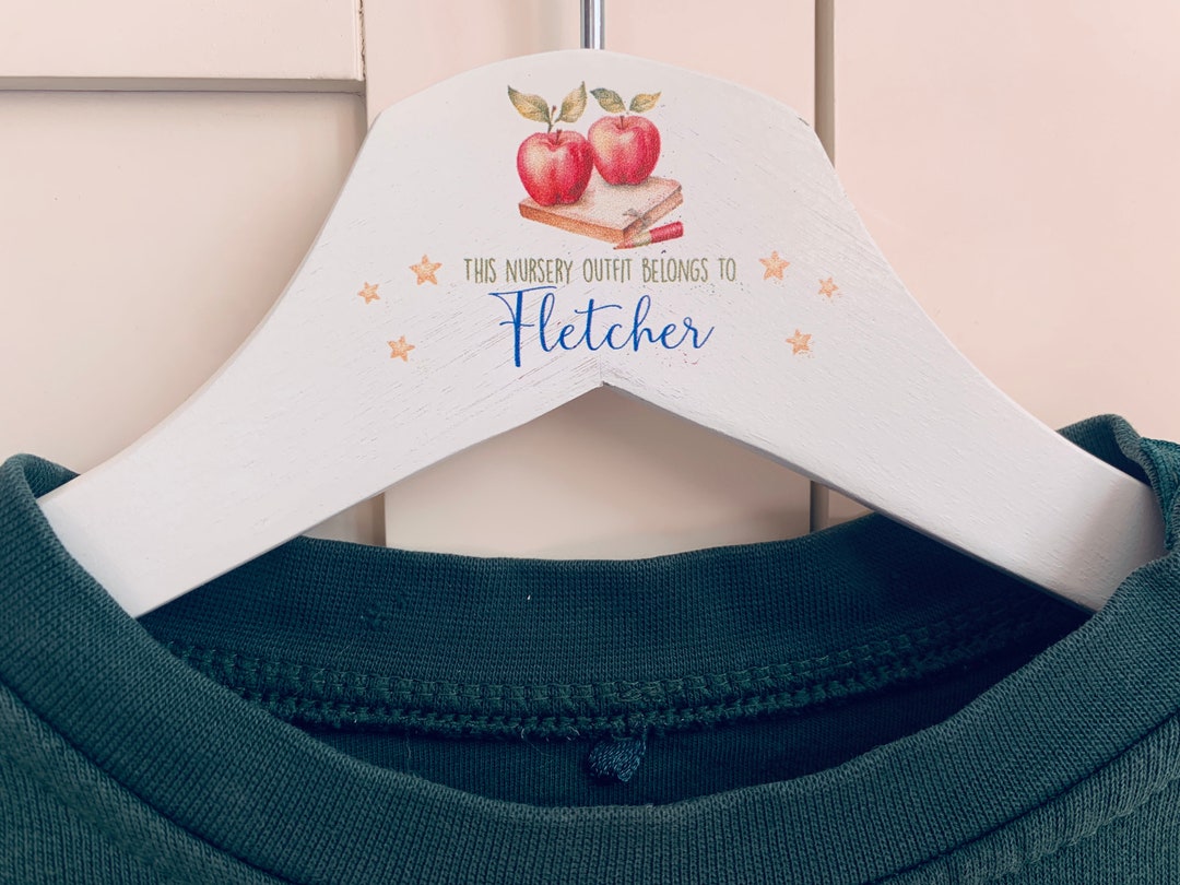 Personalised School Uniform Hanger, Starting School, Coat Hanger ...