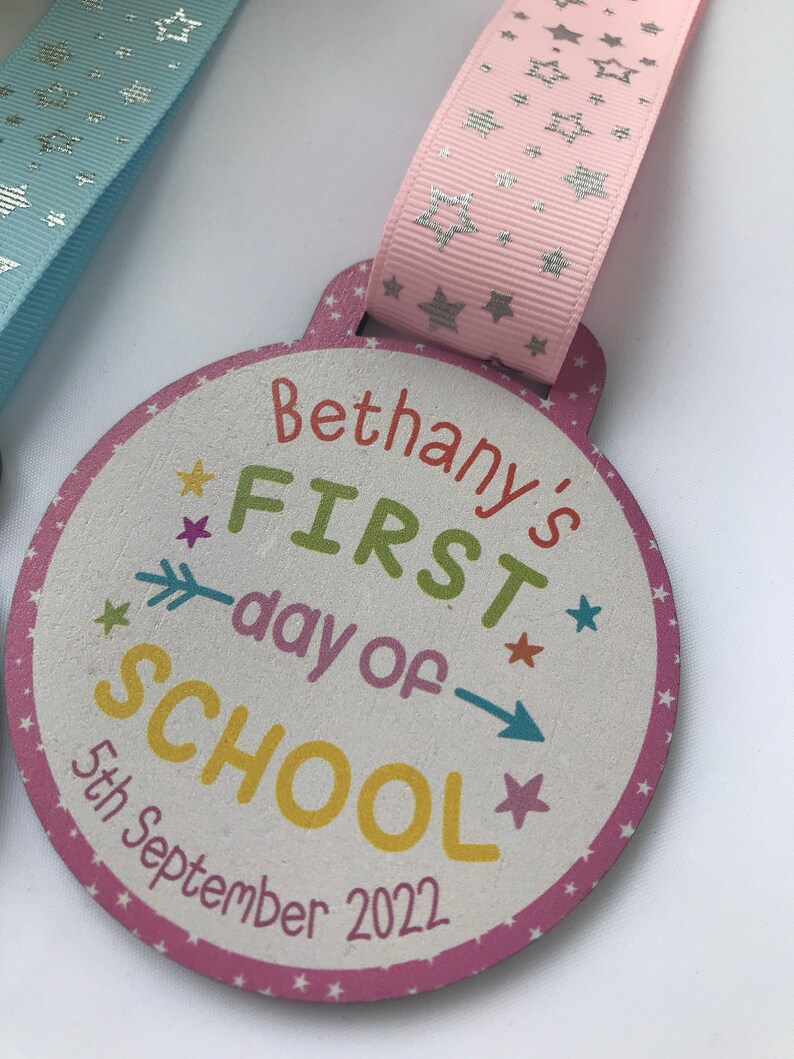 First Day of School Medal School Starter Medal Back to - Etsy