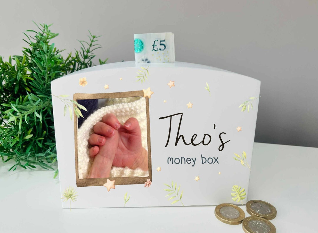 Personalised Photo Kids Money Box, Money Bank, Holiday Gift, Older ...