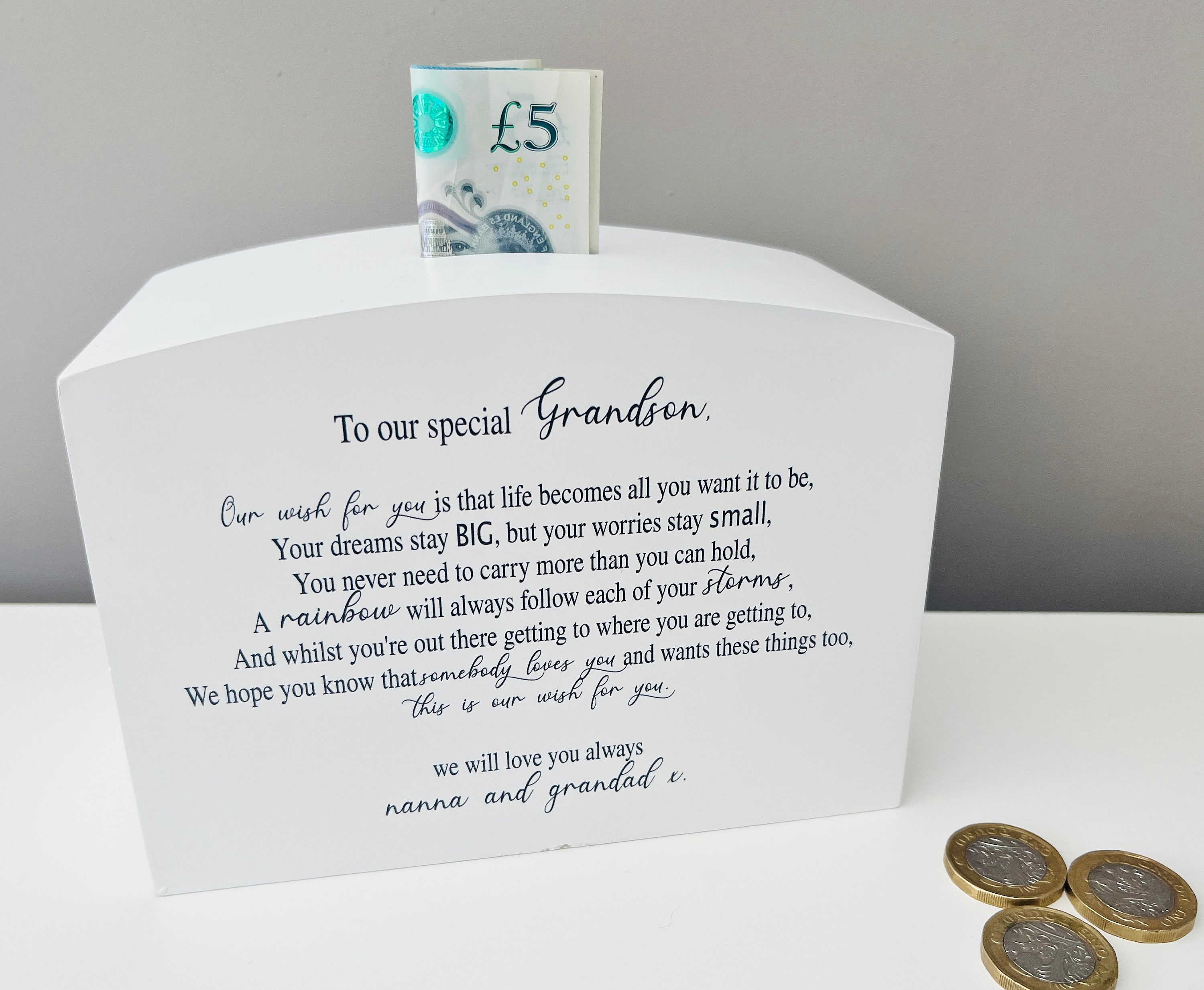 Personalised Kids Money Box, Money Pot, Piggy Bank, Toddler Gift ...