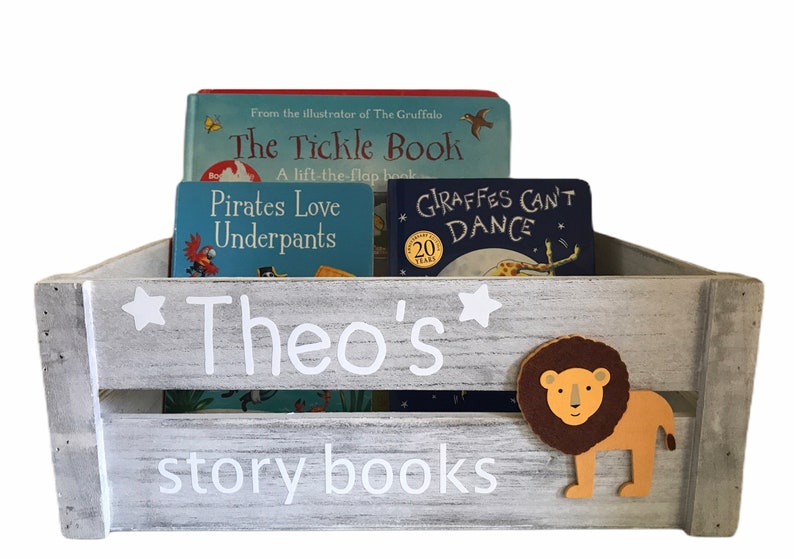 Personalised Wooden Toy Book Box new Larger Size - Etsy Australia