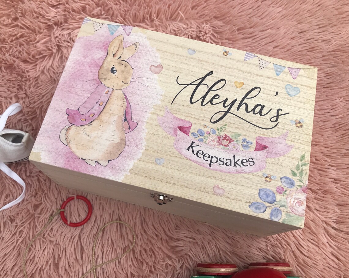 Personalised Wooden Keepsake Box Memory Box Children Box - Etsy