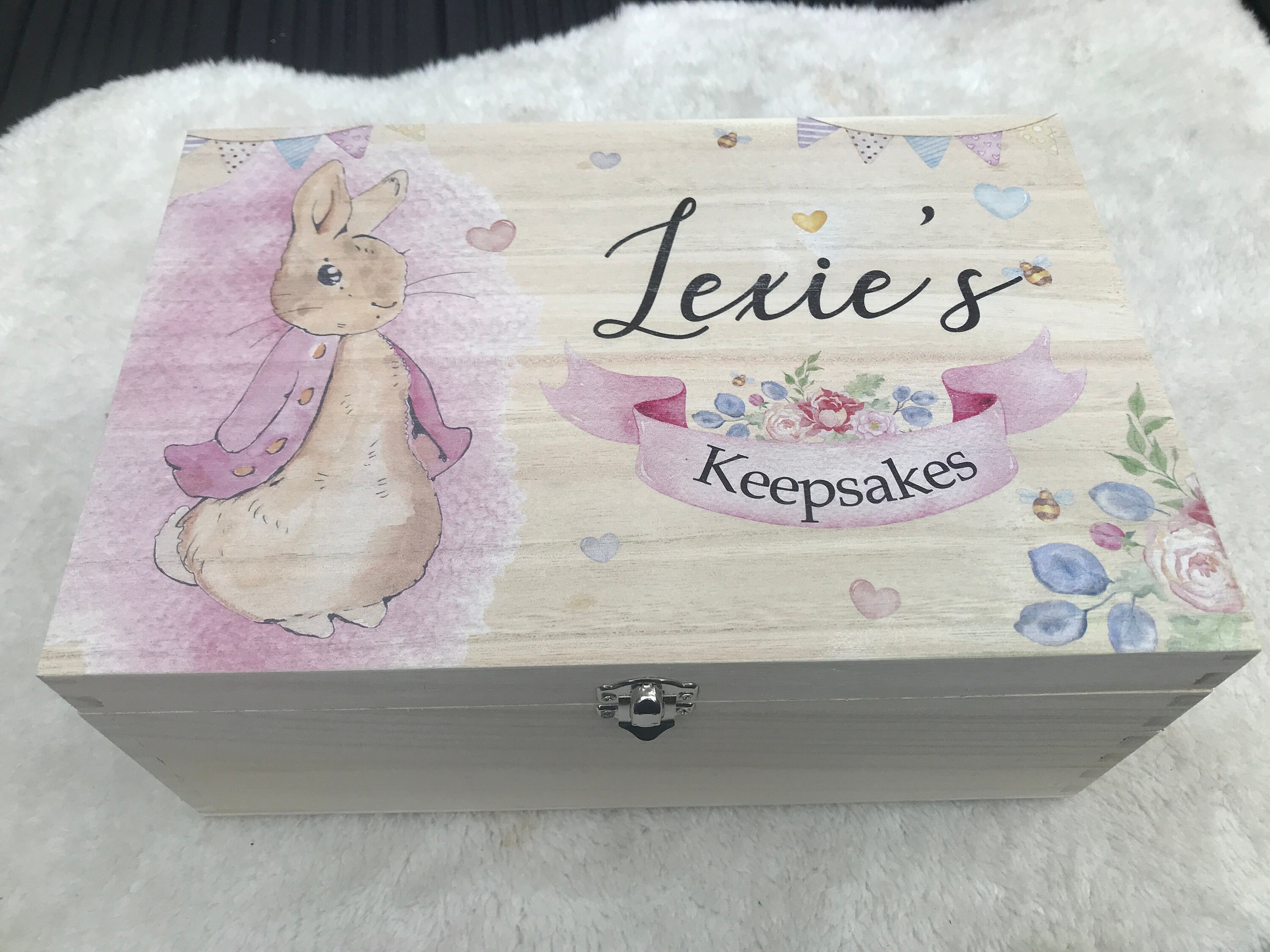 Personalised Wooden Keepsake Box Memory Box Children Box - Etsy